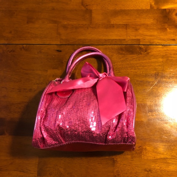 Justice | Accessories | Girls Justice Pink Sequin Satchel Purse W ...